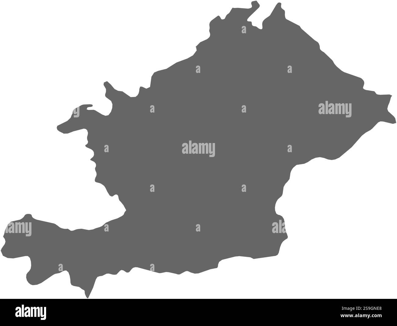 Osh vector outline map hi-res stock photography and images - Alamy