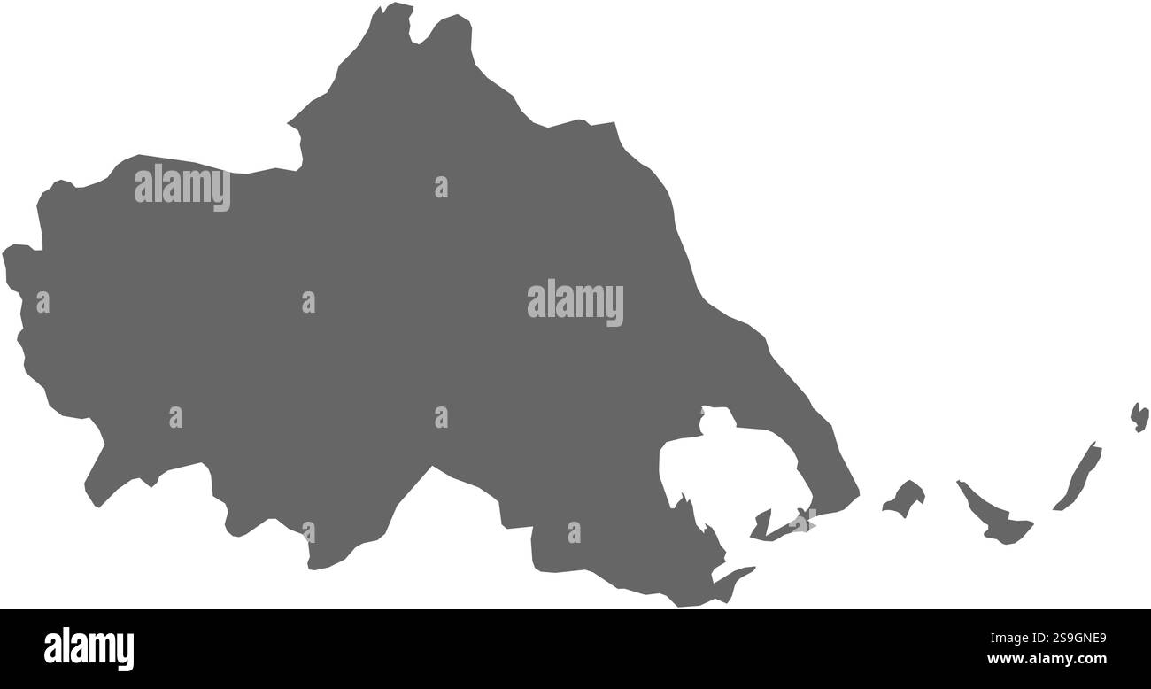 Map of Thessaly, a province of Greece Stock Vector Image & Art - Alamy