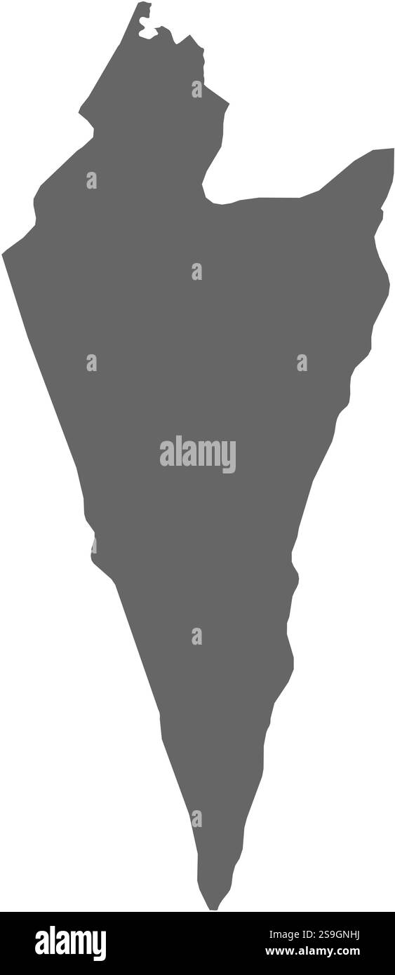 Map of Kujalleq, a province of Israel Stock Vector Image & Art - Alamy