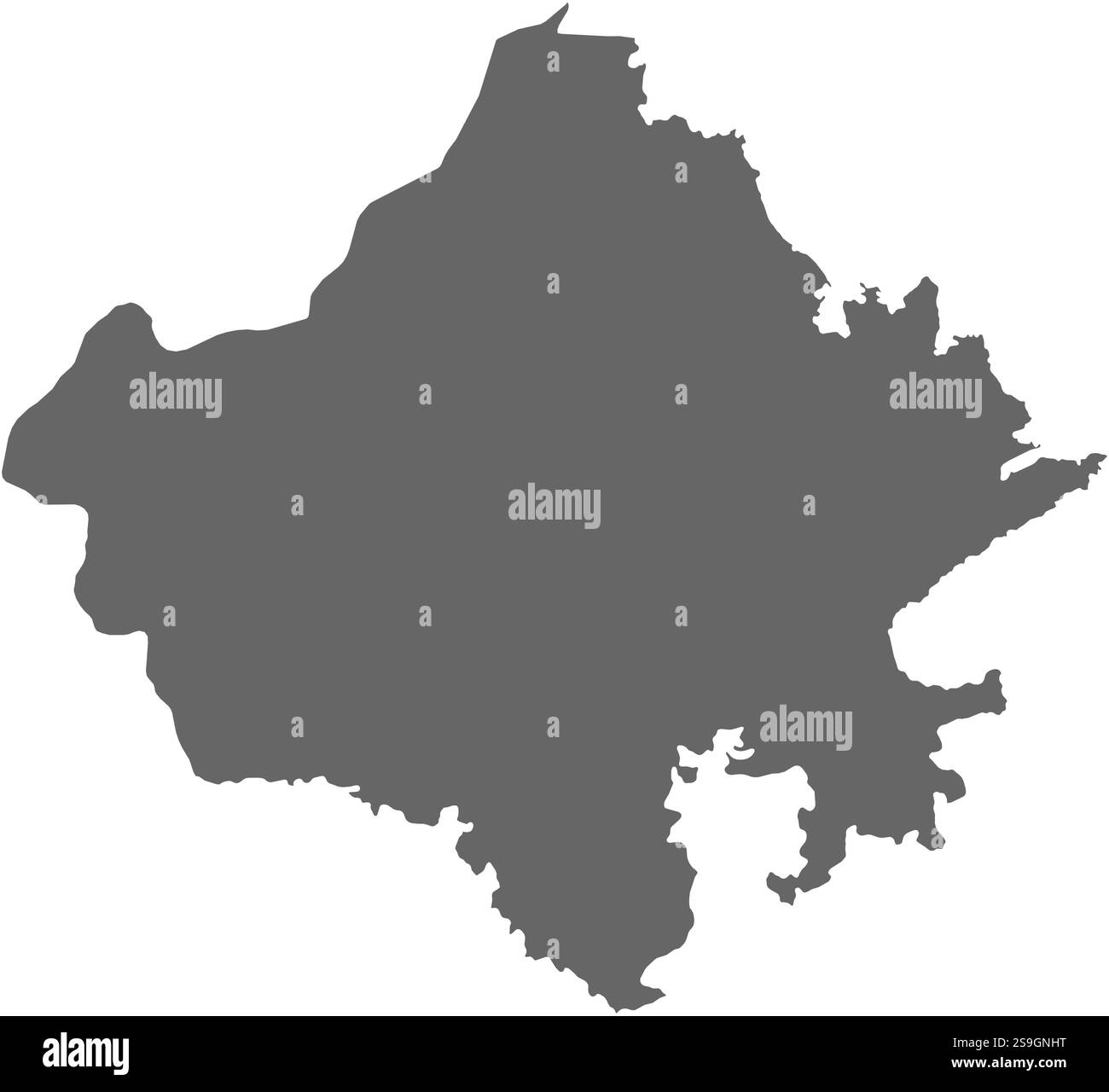 Map of Rajasthan, a province of India Stock Vector Image & Art - Alamy