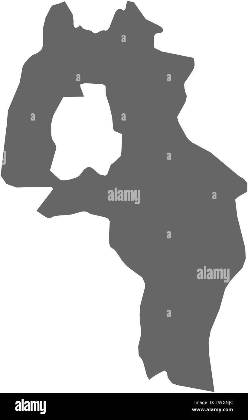 Map of Kandal, a province of Cambodia Stock Vector Image & Art - Alamy