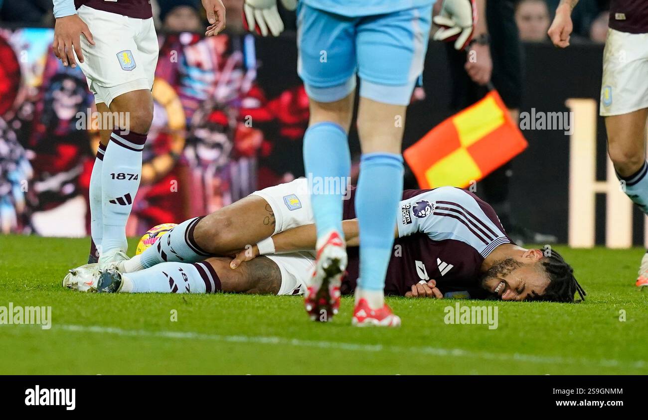 Birmingham, England, 26th January 2025. Tyrone Mings of Aston Villa ...