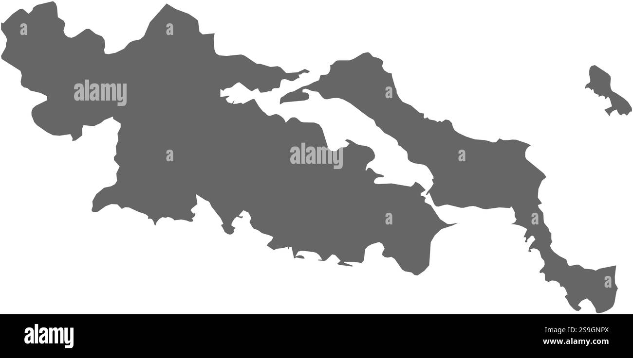 Map of Central Greece, a province of Greece Stock Vector Image & Art ...