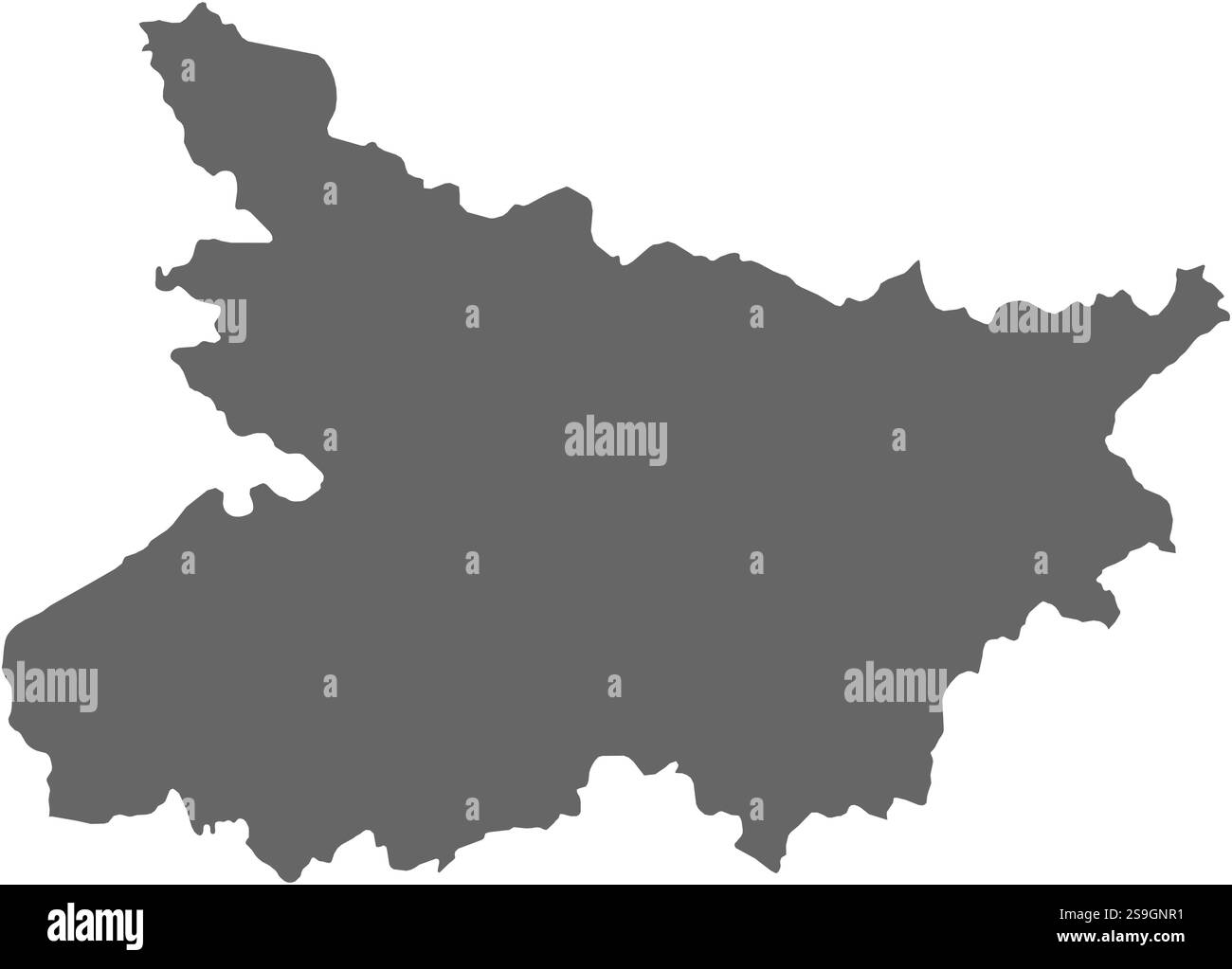 Bihar map Cut Out Stock Images & Pictures - Alamy