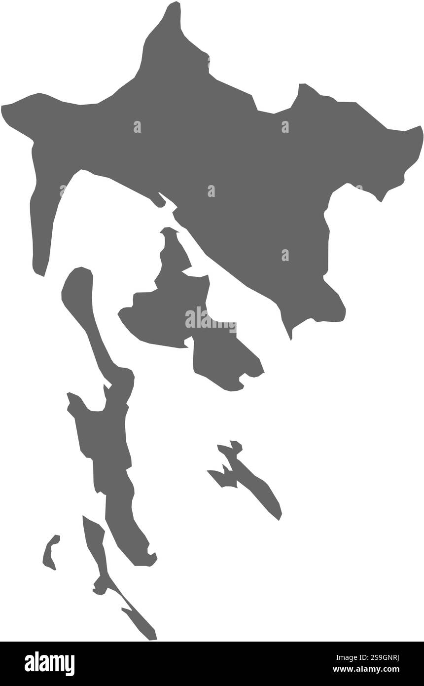 Primorje gorski map hi-res stock photography and images - Alamy