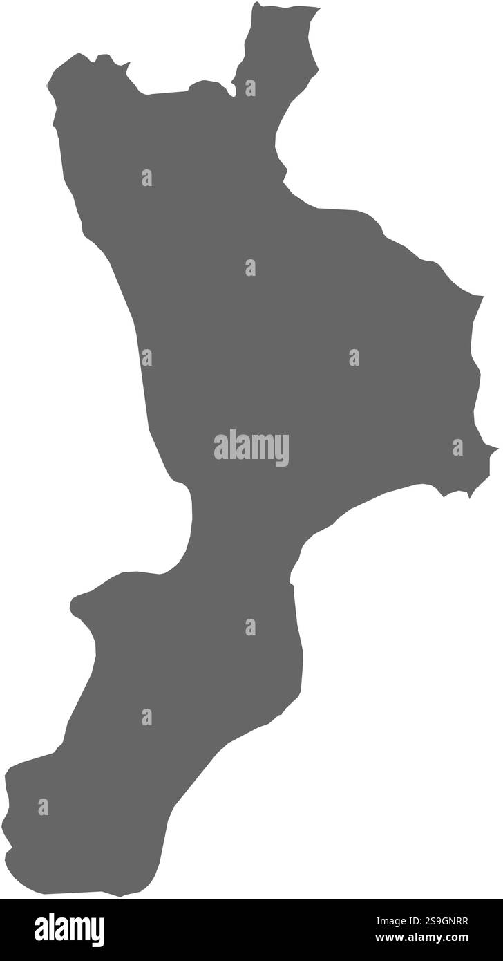 Map of Calabria, a province of Italy Stock Vector Image & Art - Alamy
