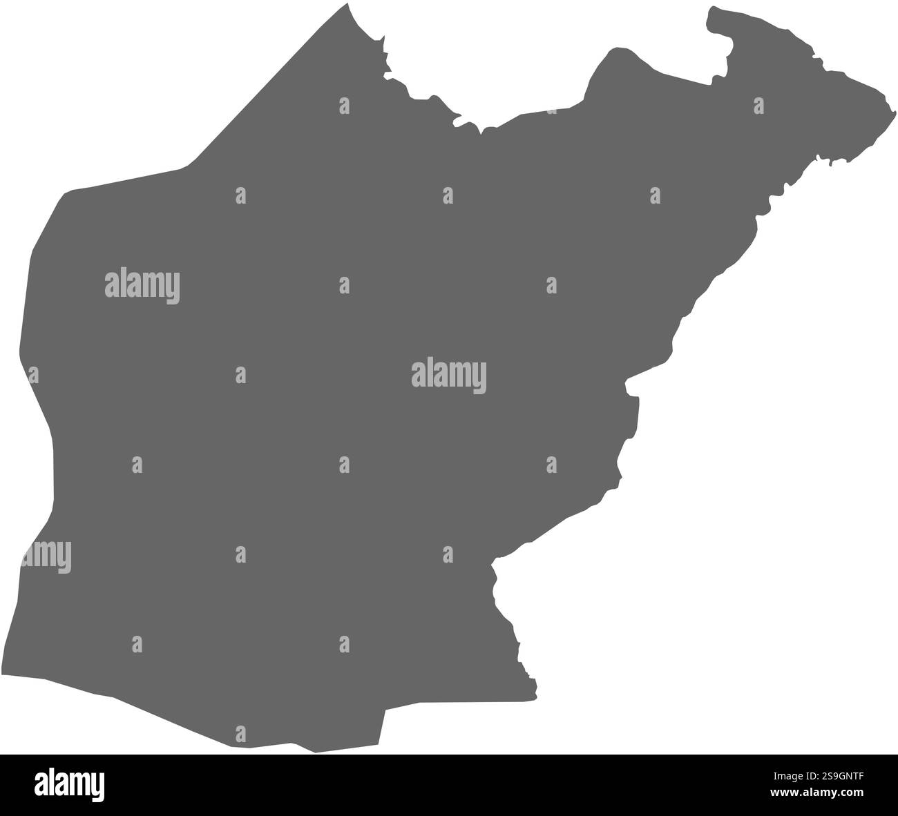 Map of Ninawa, a province of Iraq Stock Vector Image & Art - Alamy