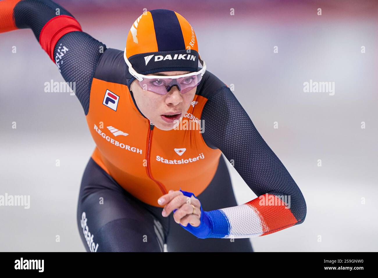 CALGARY, CANADA - JANUARY 26: Marrit Fledderus of Netherlands competing ...