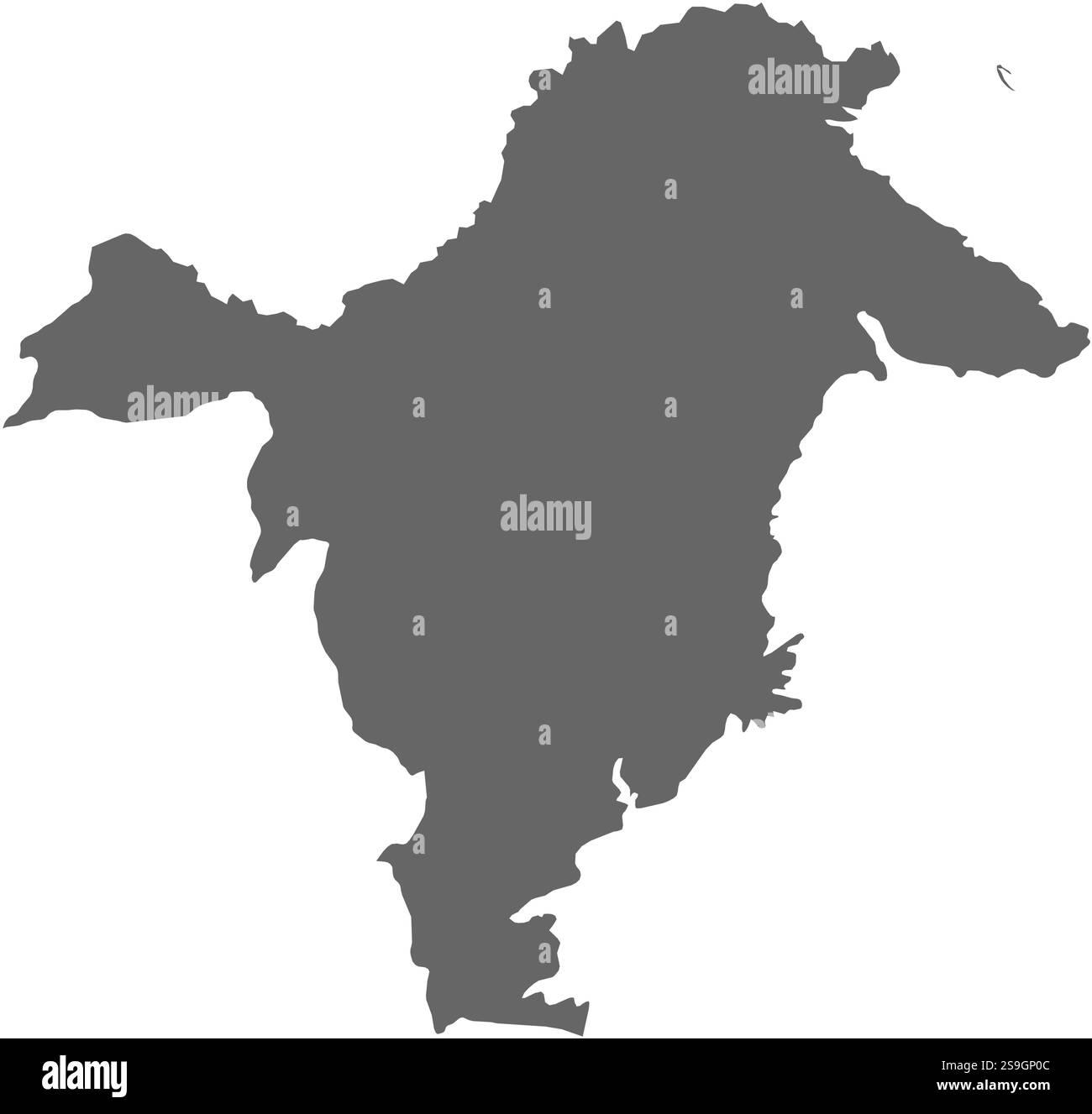 Map of East Kalimantan, a province of Indonesia Stock Vector Image ...