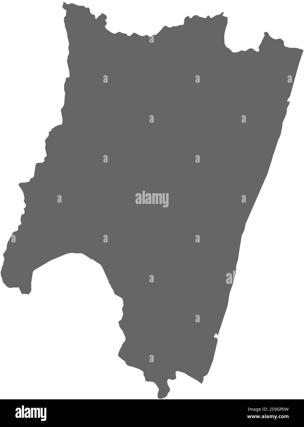 Map of Fianarantsoa, a province of Madagascar Stock Vector Image & Art ...