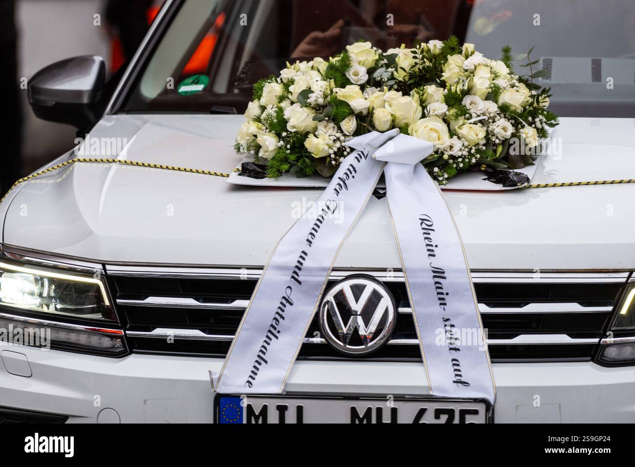 Aschaffenburg, Bavaria, Germany - January 26, 2025: Commemoration of ...