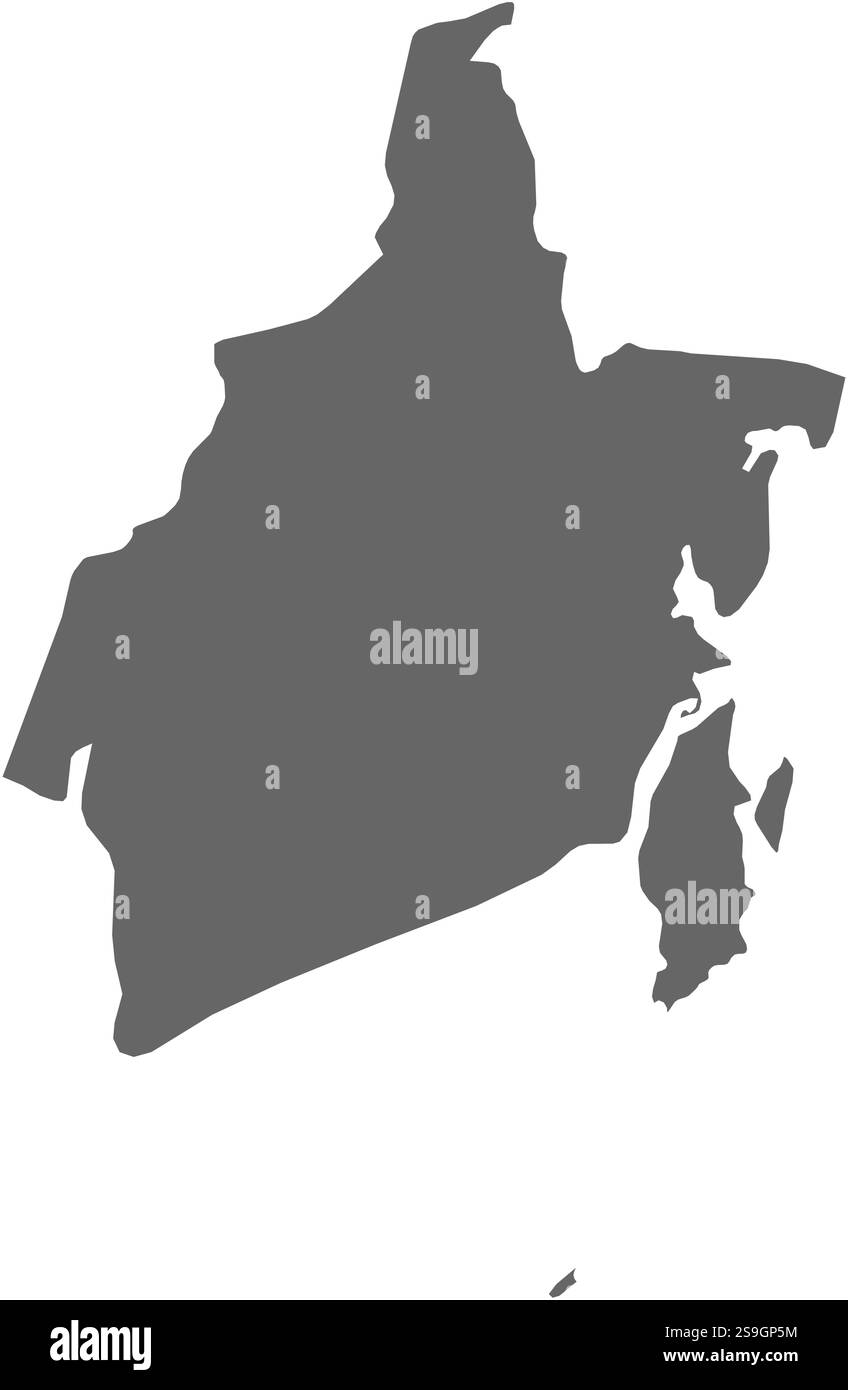 Map of South Kalimantan, a province of Indonesia Stock Vector Image ...