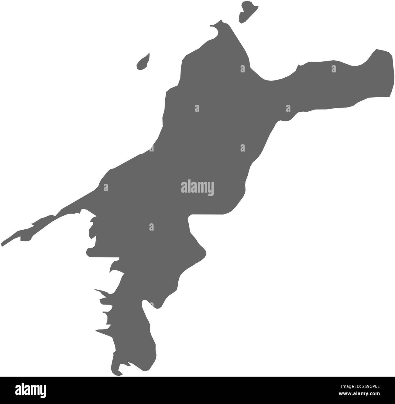 Map of Ehime, a province of Japan Stock Vector Image & Art - Alamy