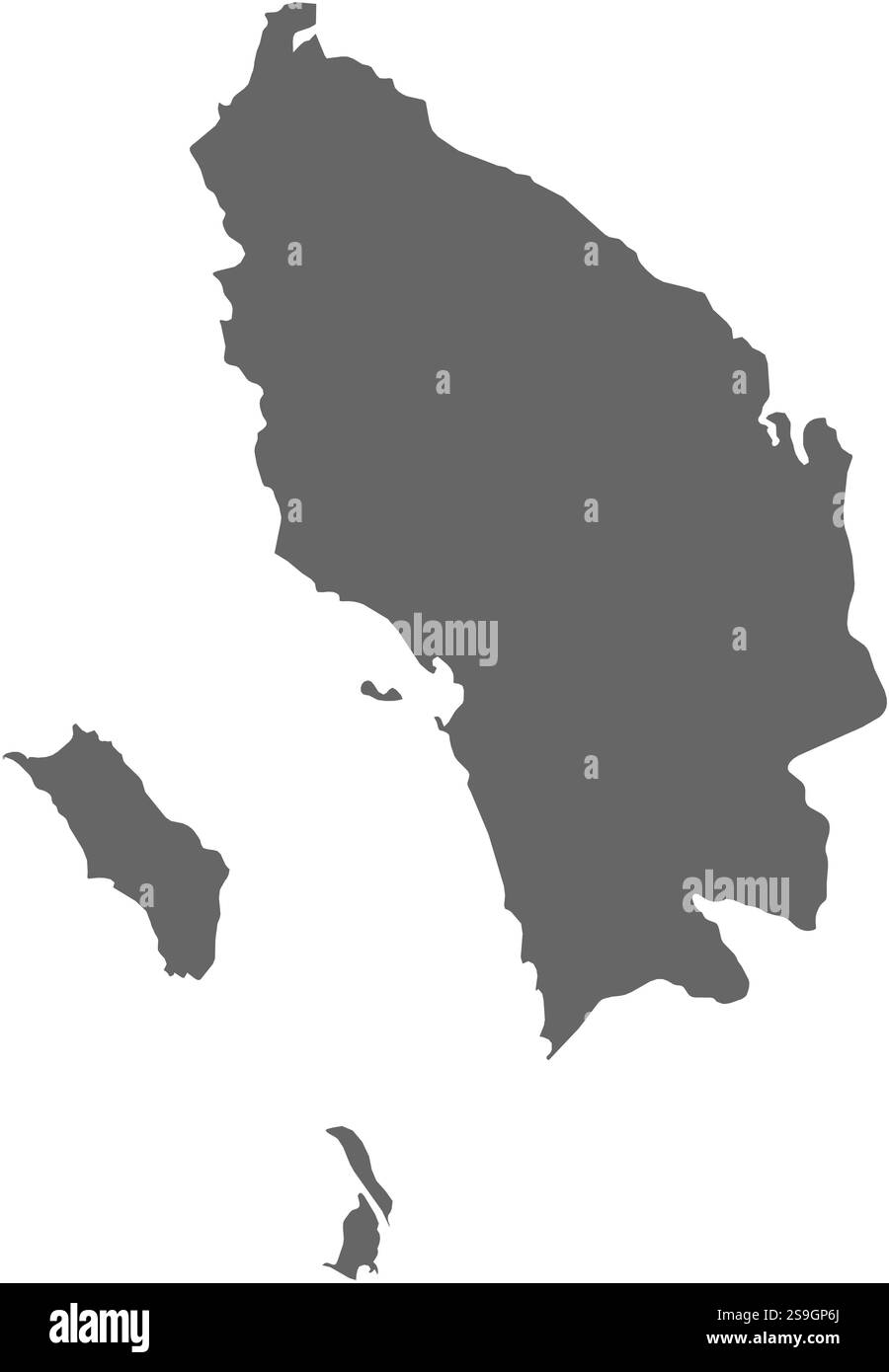 Map of North Sumatra, a province of Indonesia Stock Vector Image & Art ...