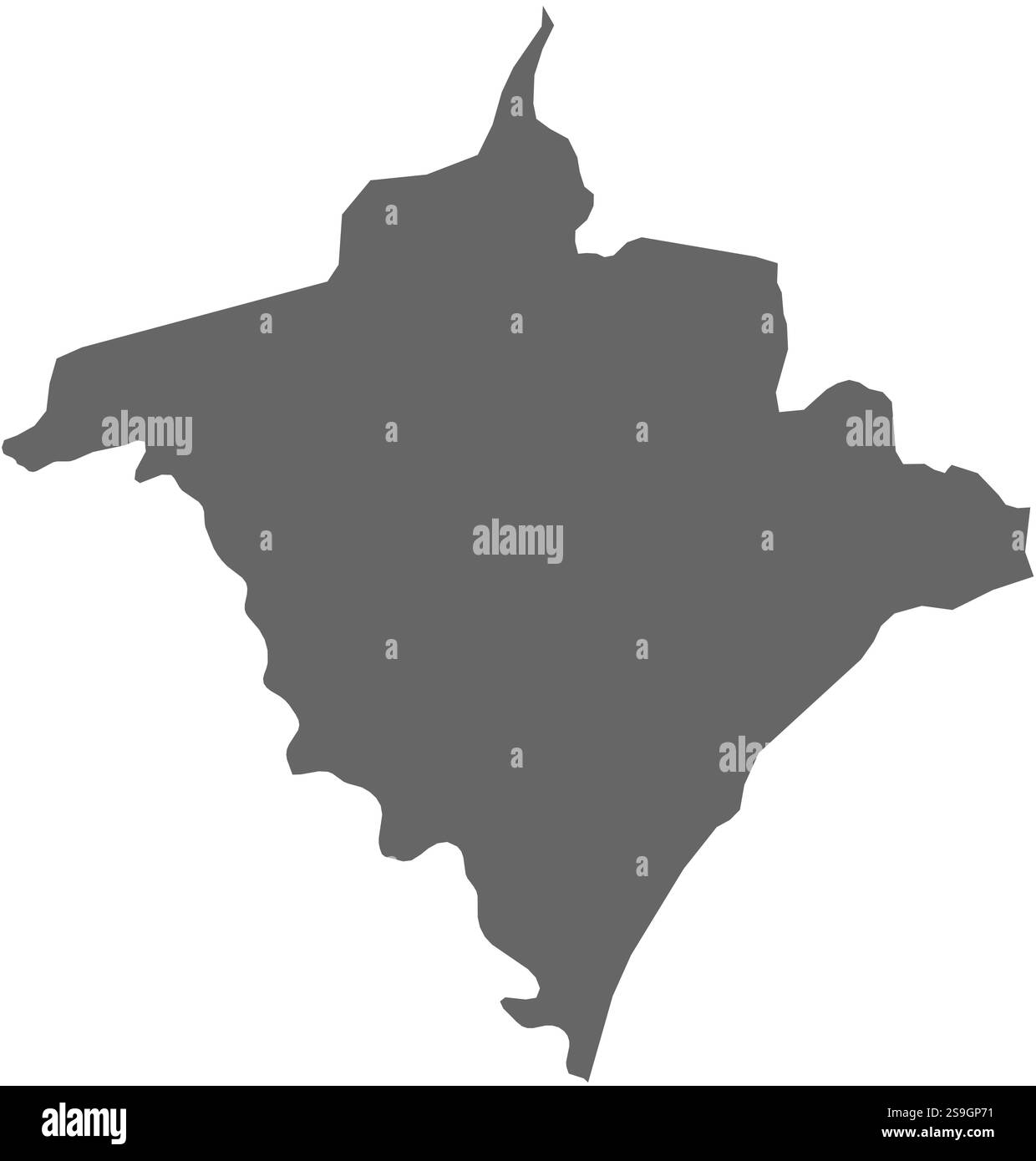 Map of Gorgol, a province of Mauritania Stock Vector Image & Art - Alamy