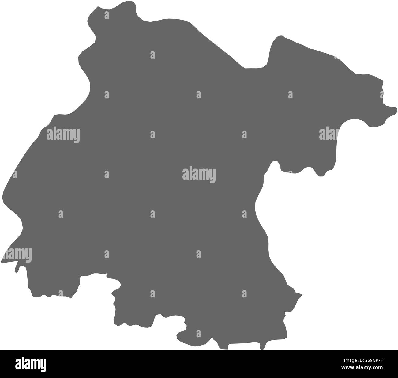 Map of Guanajuato, a province of Mexico Stock Vector Image & Art - Alamy