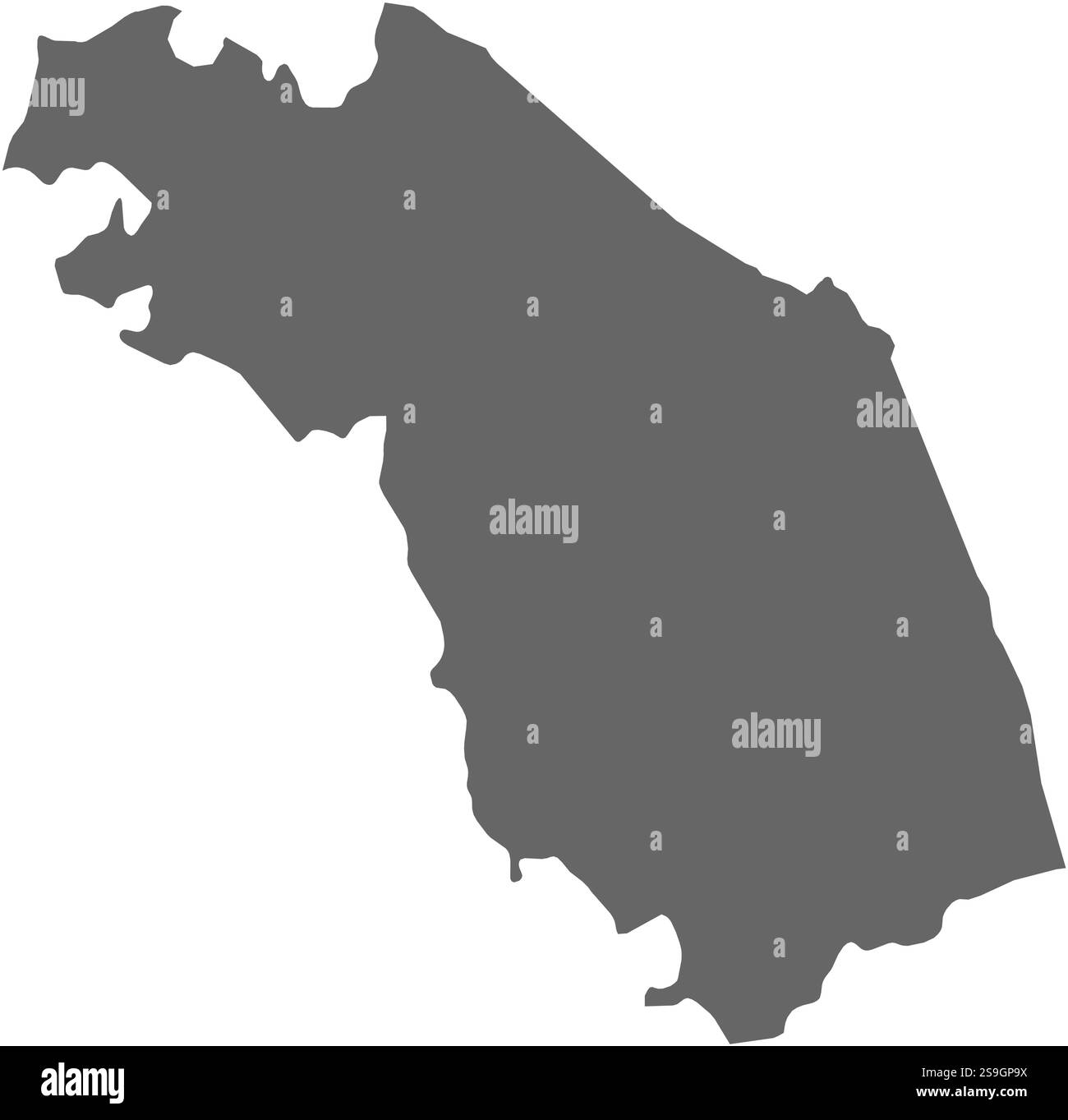 Map of Marche, a province of Italy Stock Vector Image & Art - Alamy