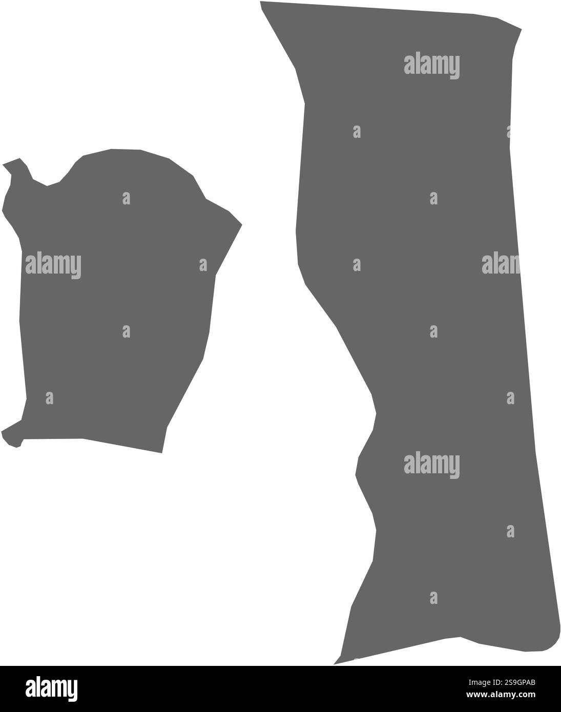 Pulau pinang vector outline map hi-res stock photography and images - Alamy