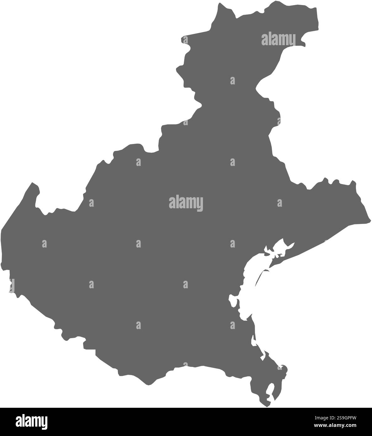 Map of Veneto, a province of Italy Stock Vector Image & Art - Alamy