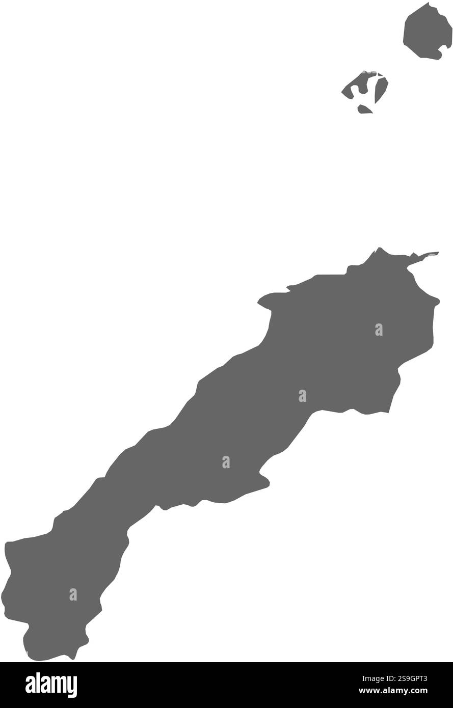 Map of Shimane, a province of Japan Stock Vector Image & Art - Alamy