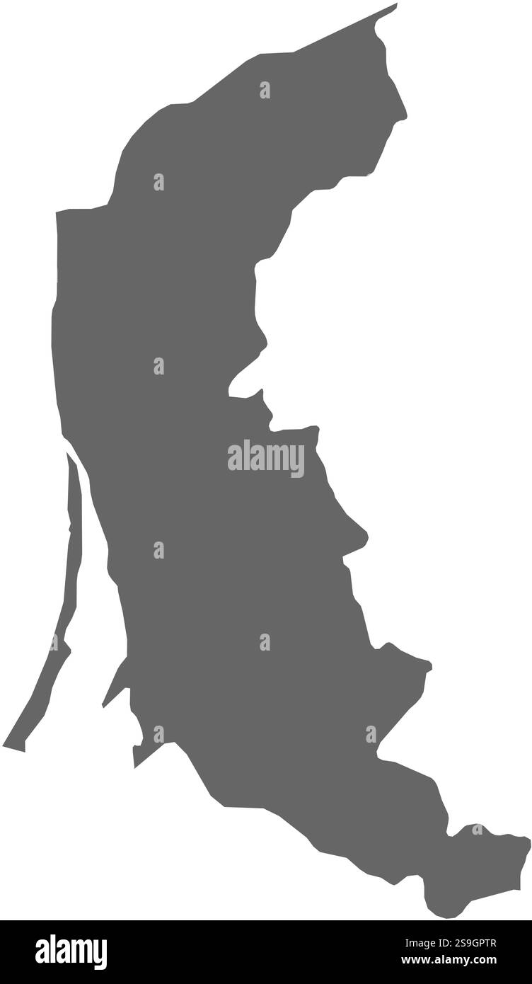 Lithuania country black outline Black and White Stock Photos & Images ...