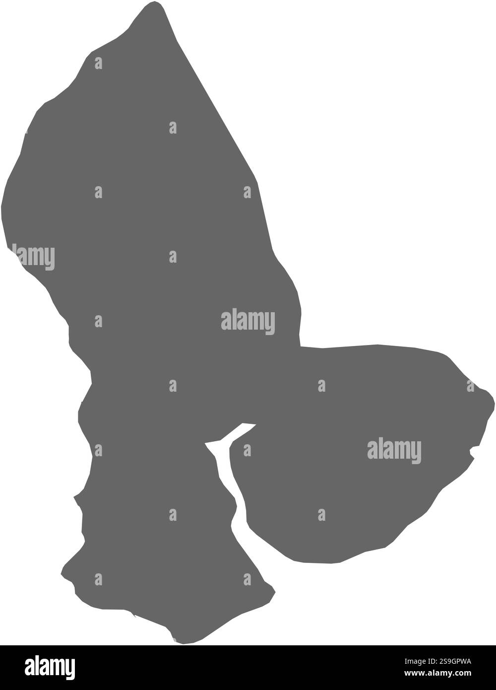 Map of Yangon, a province of Myanmar Stock Vector Image & Art - Alamy