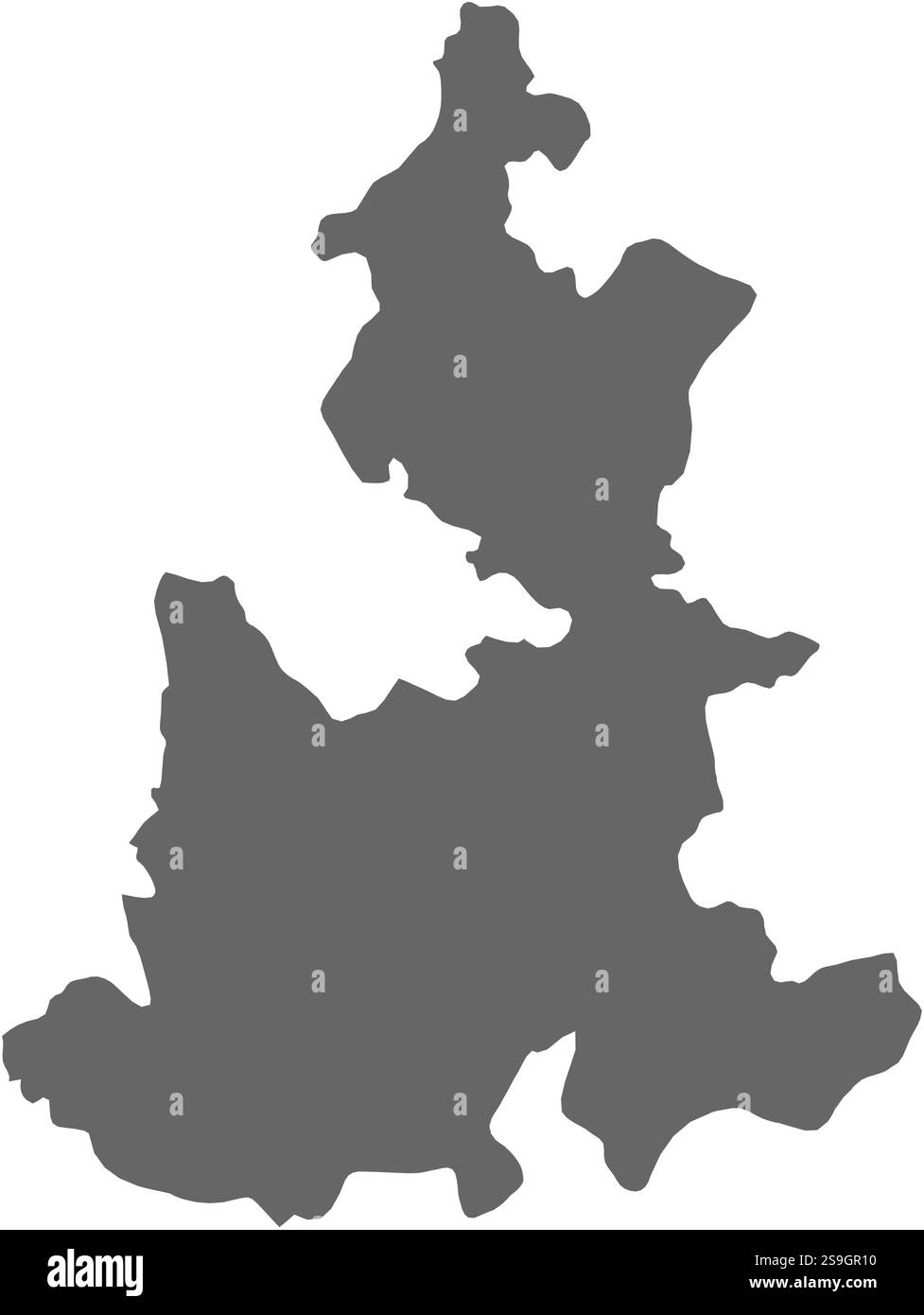 Map of Puebla, a province of Mexico Stock Vector Image & Art - Alamy