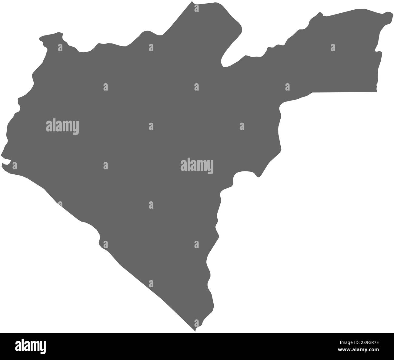 Map of Grand Bassa, a province of Liberia Stock Vector Image & Art - Alamy