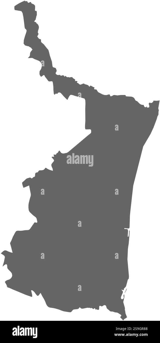 Tamaulipas mexico state map outline hi-res stock photography and images ...