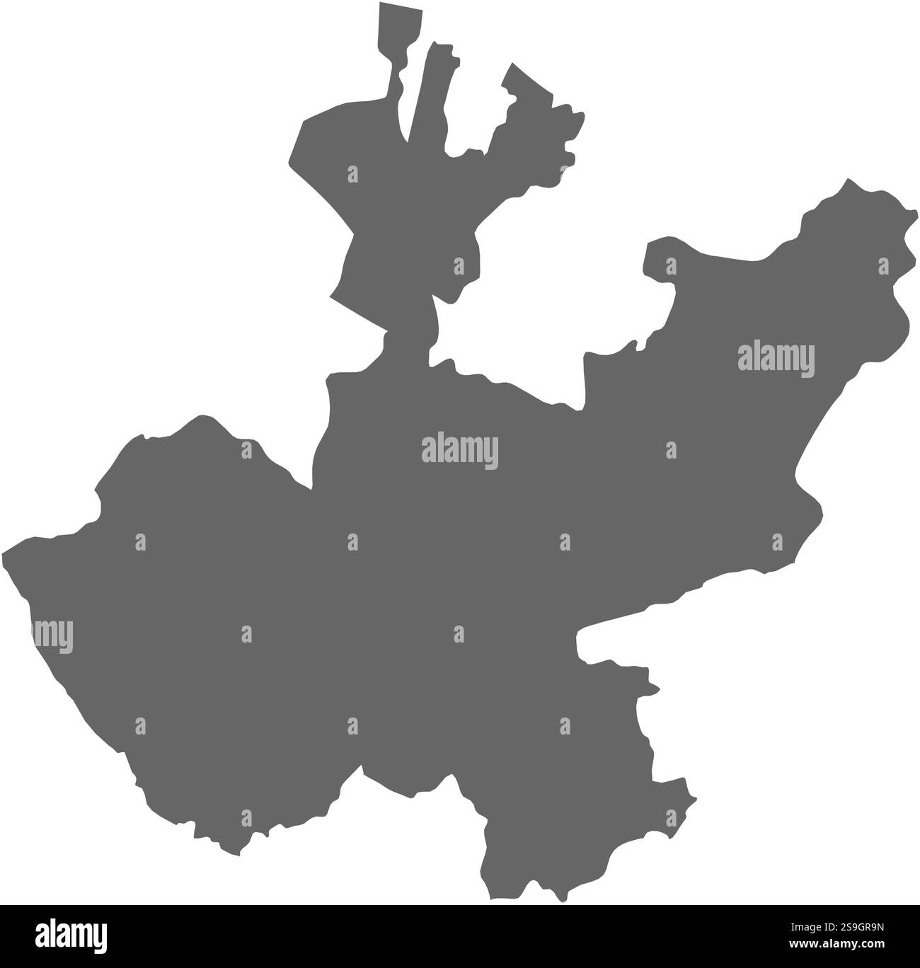 Map of Jalisco, a province of Mexico Stock Vector Image & Art - Alamy