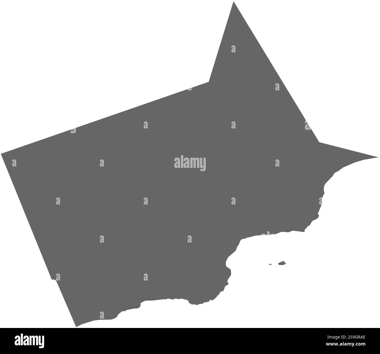 Map of Dhofar, a province of Oman Stock Vector Image & Art - Alamy