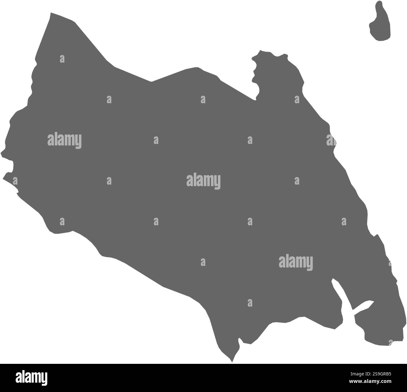 Johor vector outline map hi-res stock photography and images - Alamy