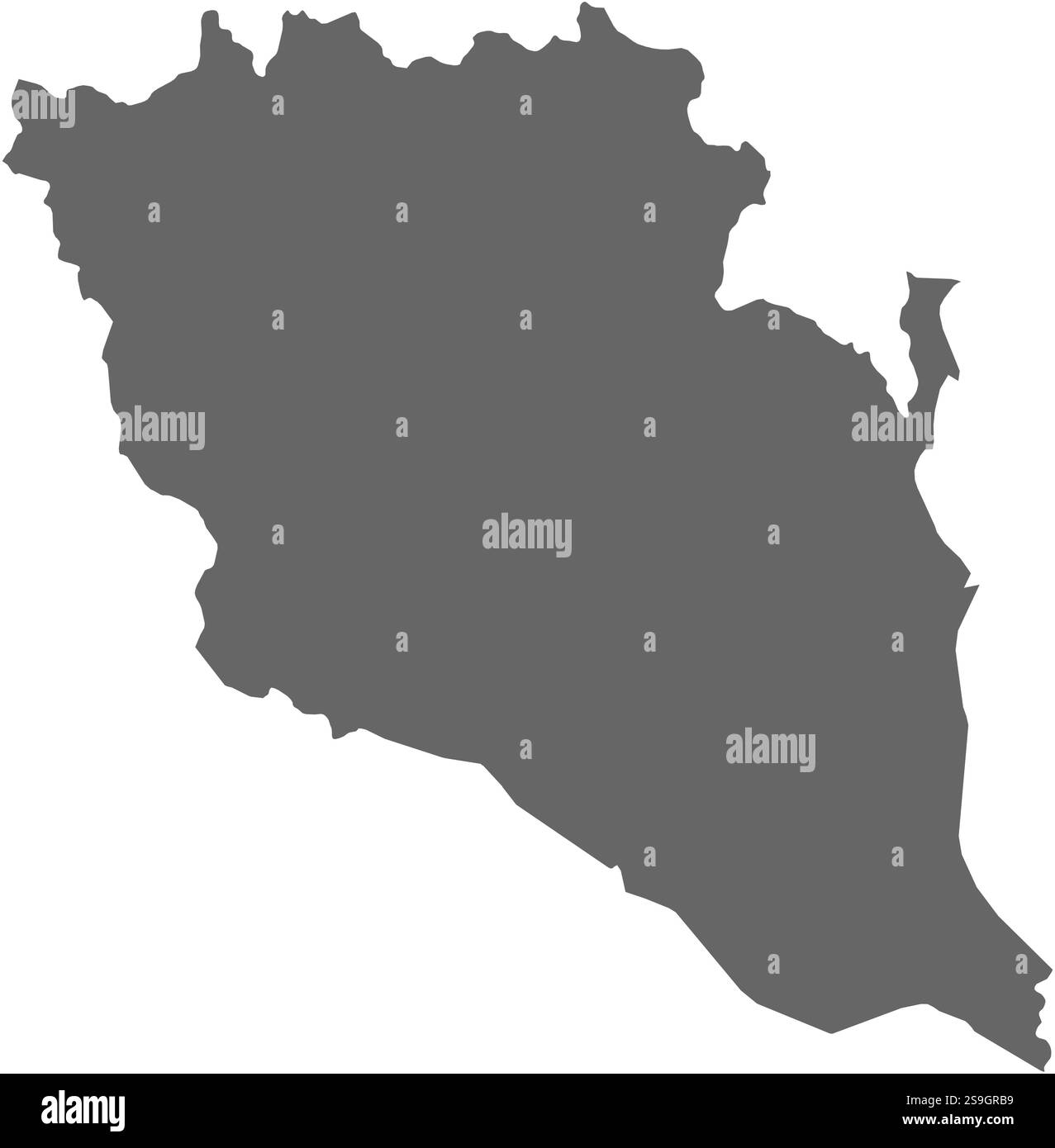 Map of Pahang Darul Makmur, a province of Malaysia Stock Vector Image ...