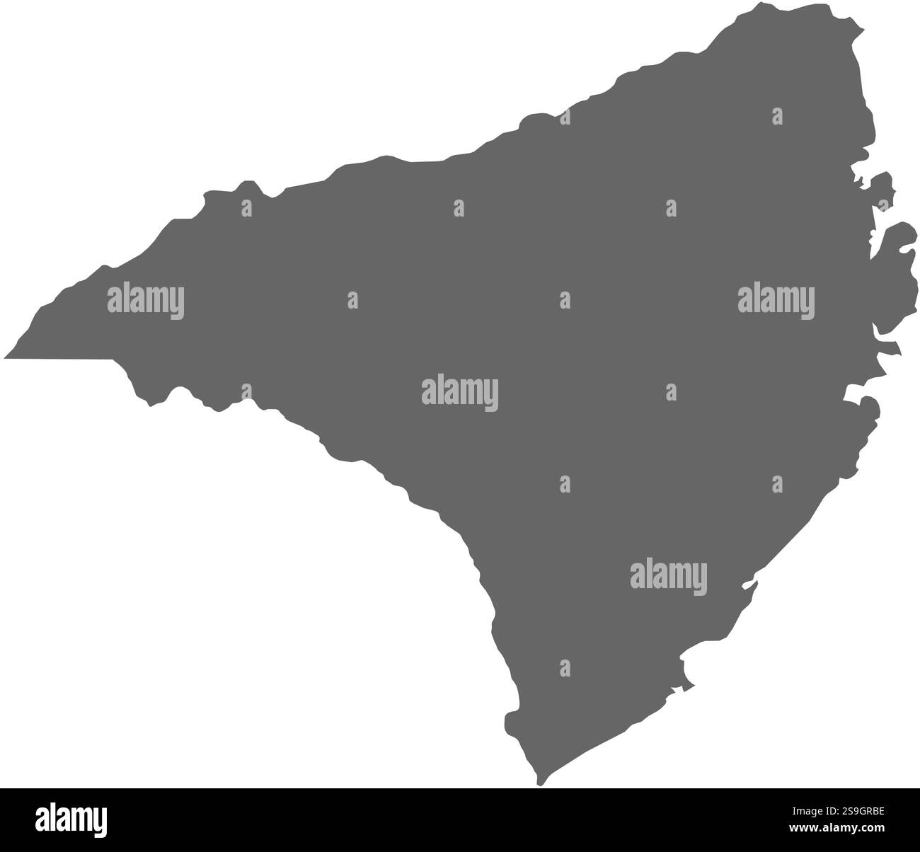 Map of Nampula, a province of Mozambique Stock Vector Image & Art - Alamy