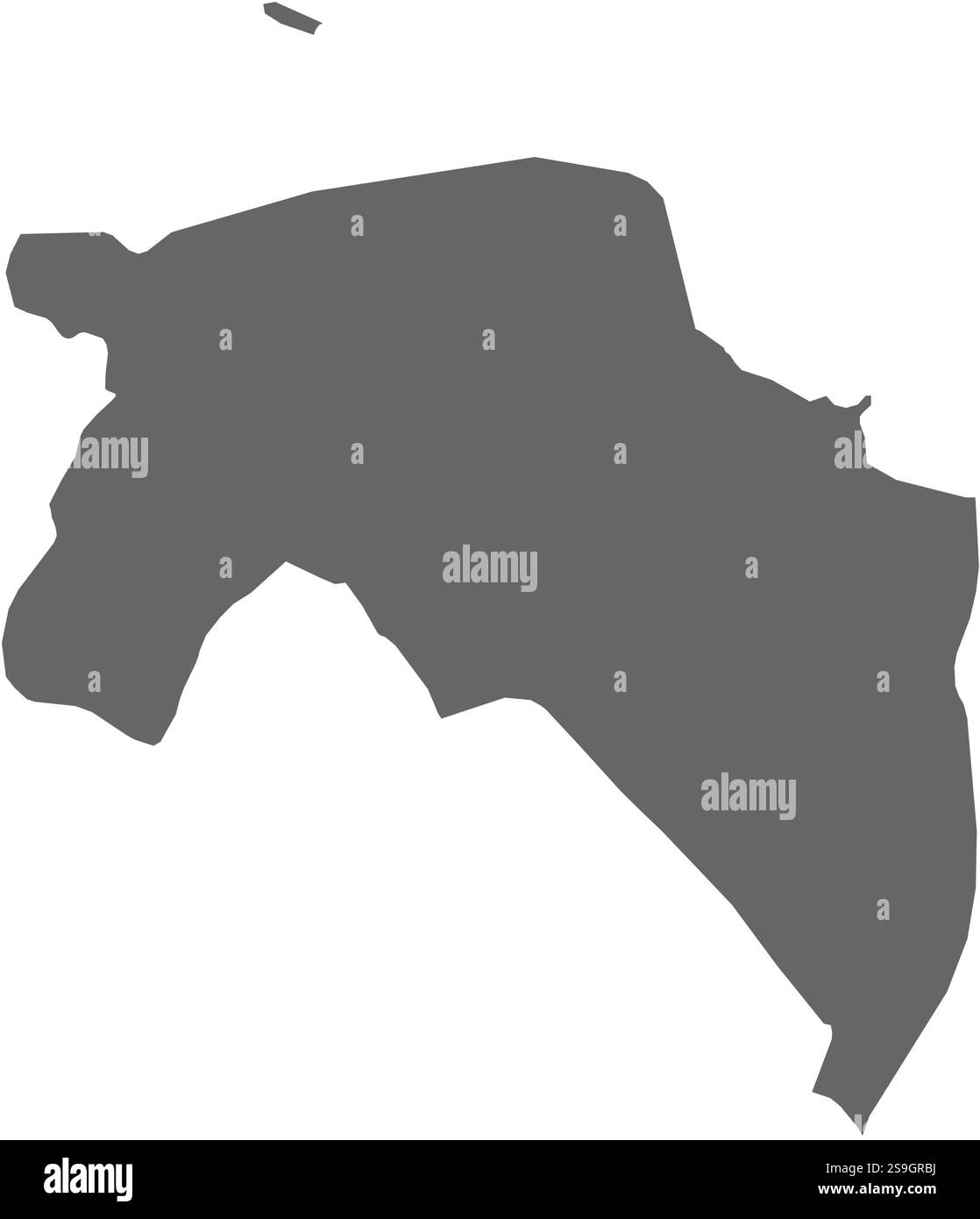 Map of Groningen, a province of Netherlands Stock Vector Image & Art ...