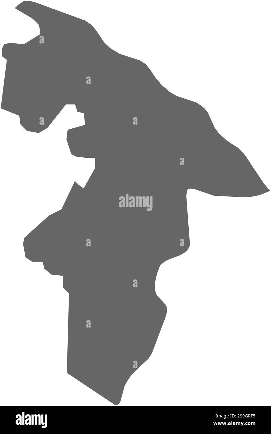 Map of Jiwaka, a province of Papua New Guinea Stock Vector Image & Art ...