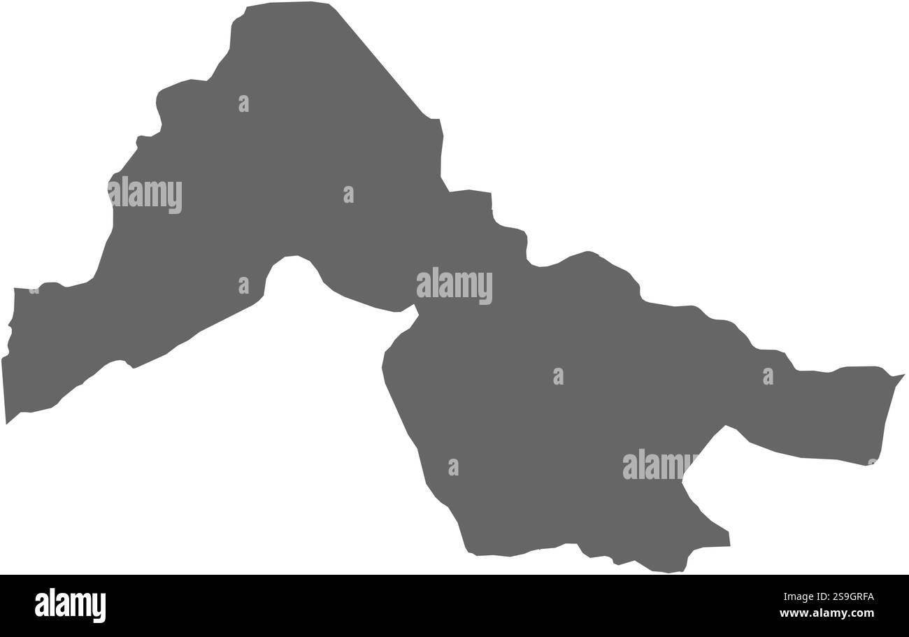 Map of Kwara, a province of Nigeria Stock Vector Image & Art - Alamy