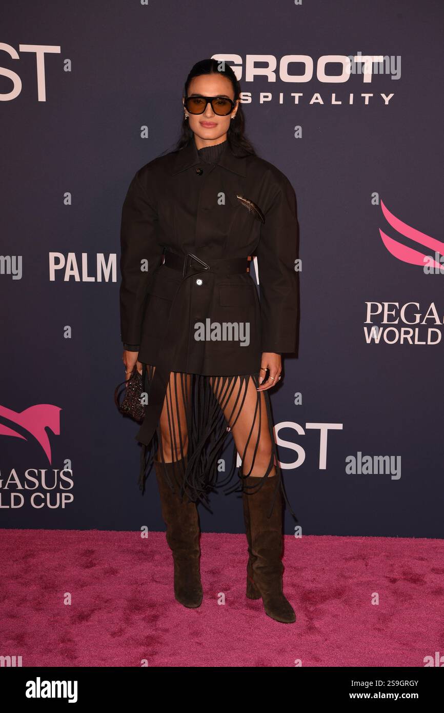 HALLANDALE, FL - JANUARY 25: Isabela Grutman attends Pegasus World Cup ...