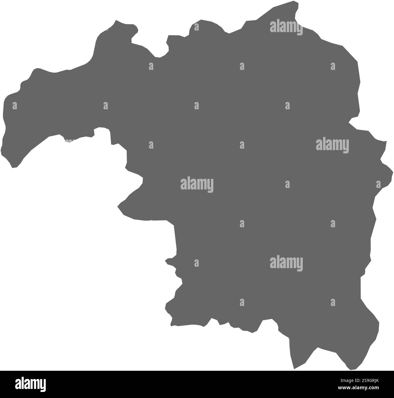 Map of Kaduna, a province of Nigeria Stock Vector Image & Art - Alamy