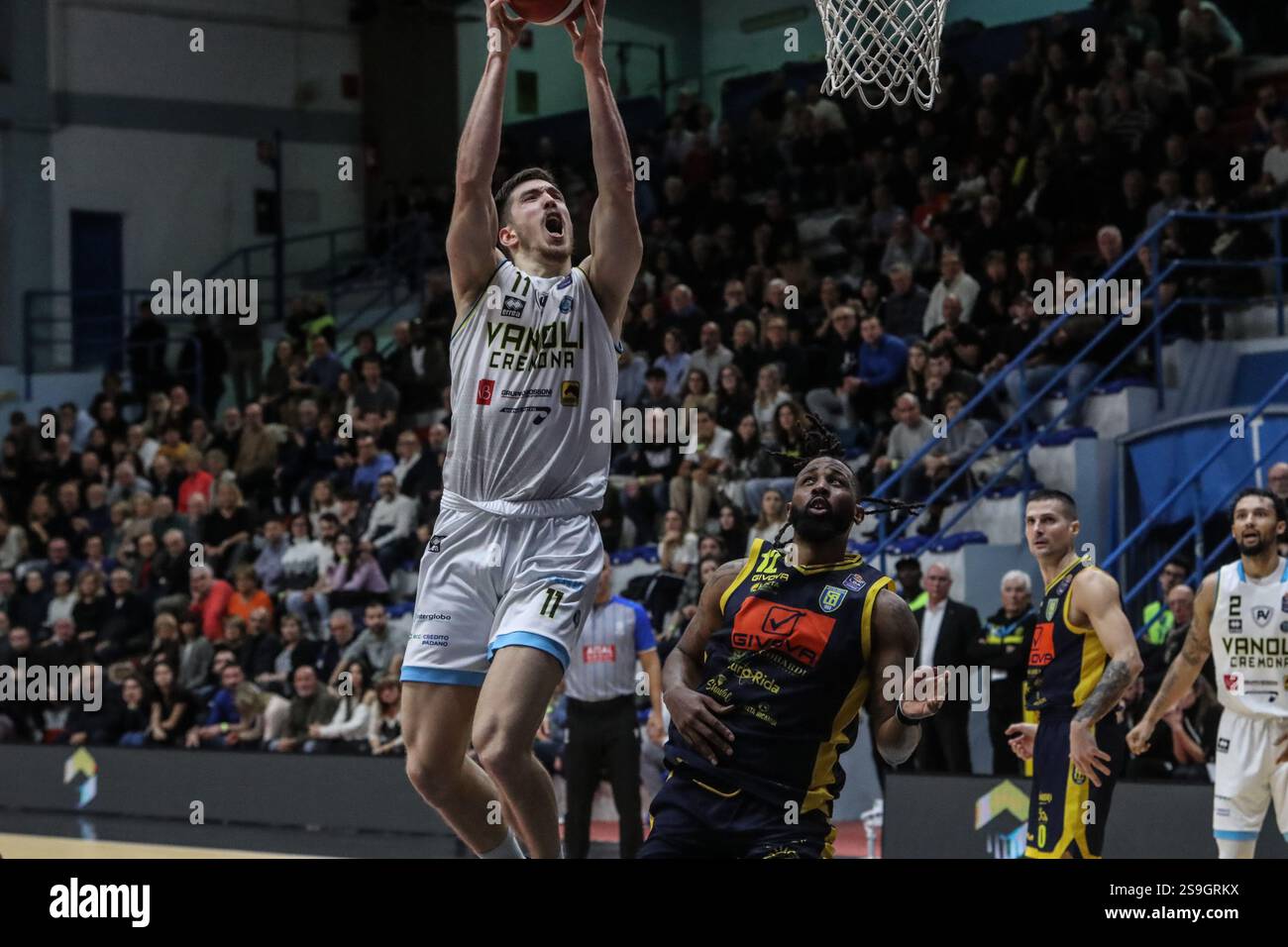 Stefan Nikolic (Vanoli Cremona) during Vanoli Basket Cremona vs Givova ...