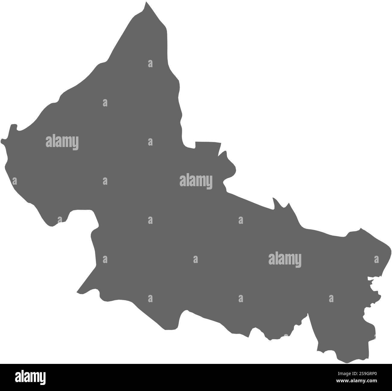 Map of San Luis Potosi, a province of Mexico Stock Vector Image & Art ...