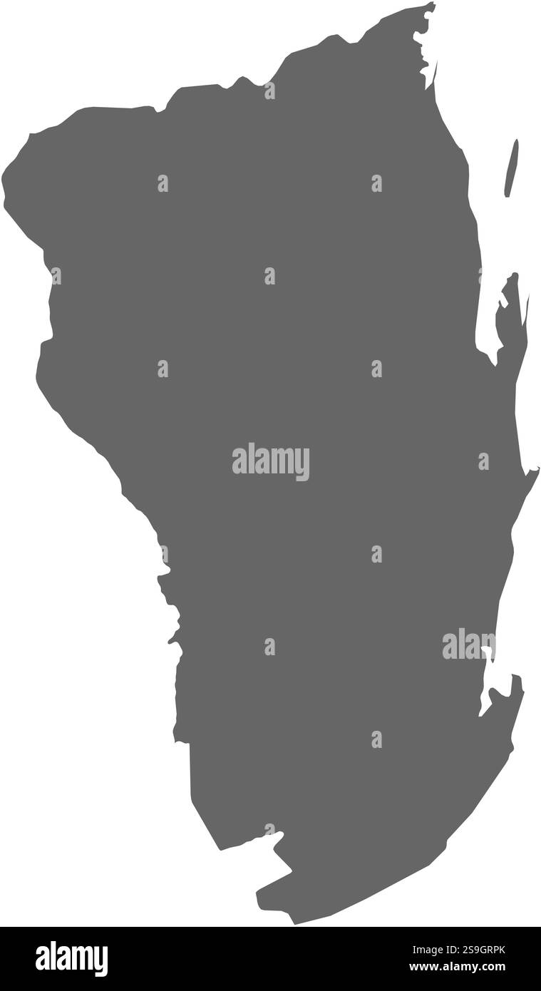 Map of Inhambane, a province of Mozambique Stock Vector Image & Art - Alamy