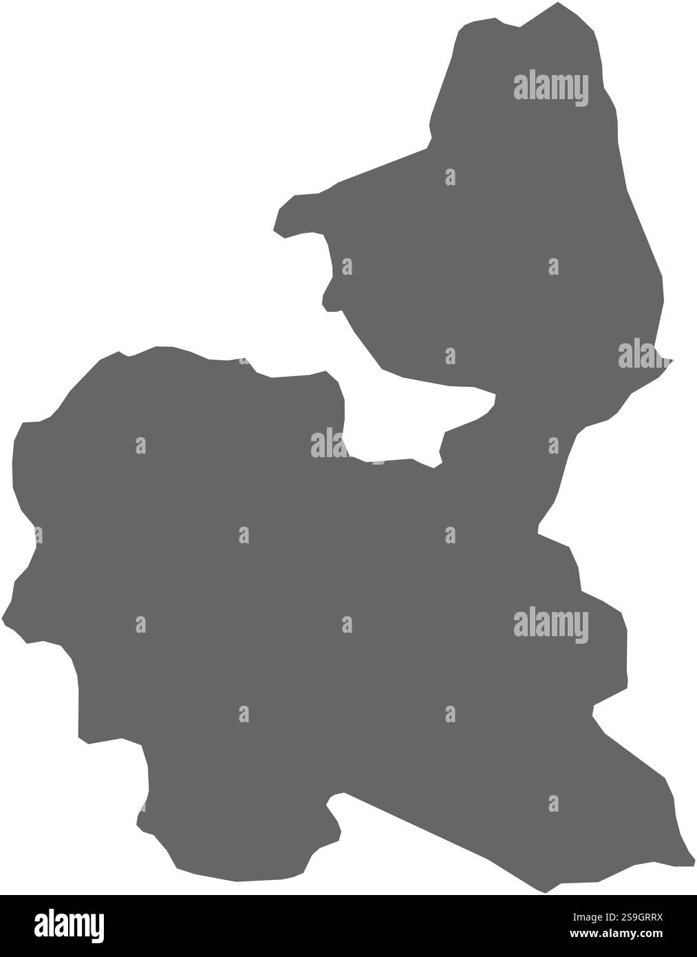 Map of Bauchi, a province of Nigeria Stock Vector Image & Art - Alamy