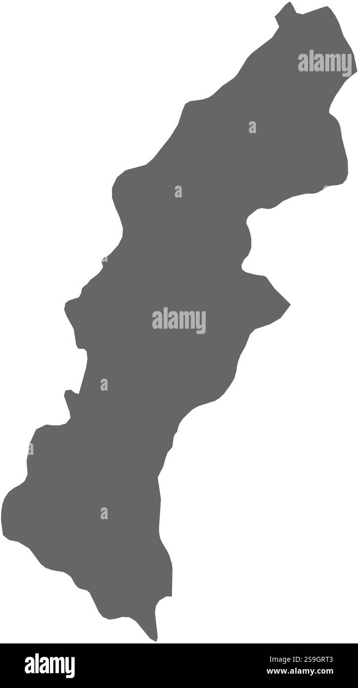 Map of Mahakali, a province of Nepal Stock Vector Image & Art - Alamy
