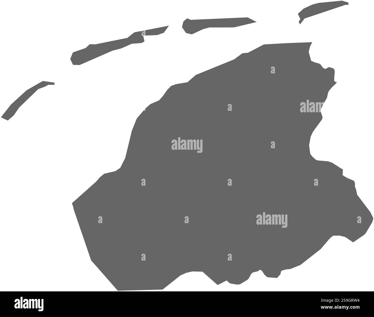 Map of Friesland, a province of Netherlands Stock Vector Image & Art ...