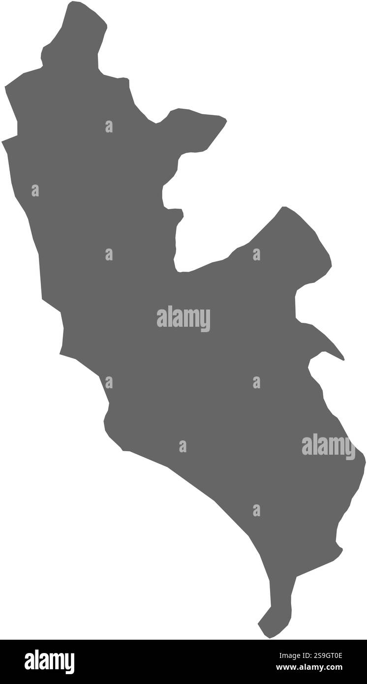 Map of Lima Region, a province of Peru Stock Vector Image & Art - Alamy