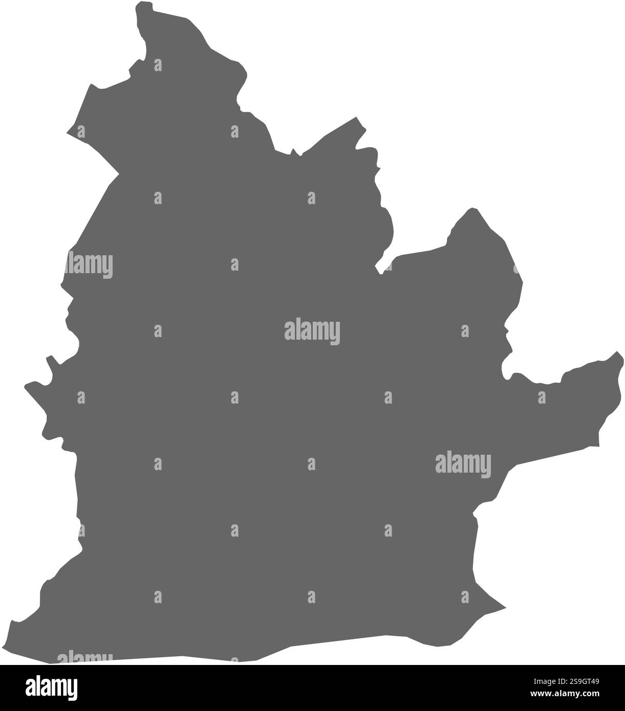 Map of Nitra, a province of Slovakia Stock Vector Image & Art - Alamy