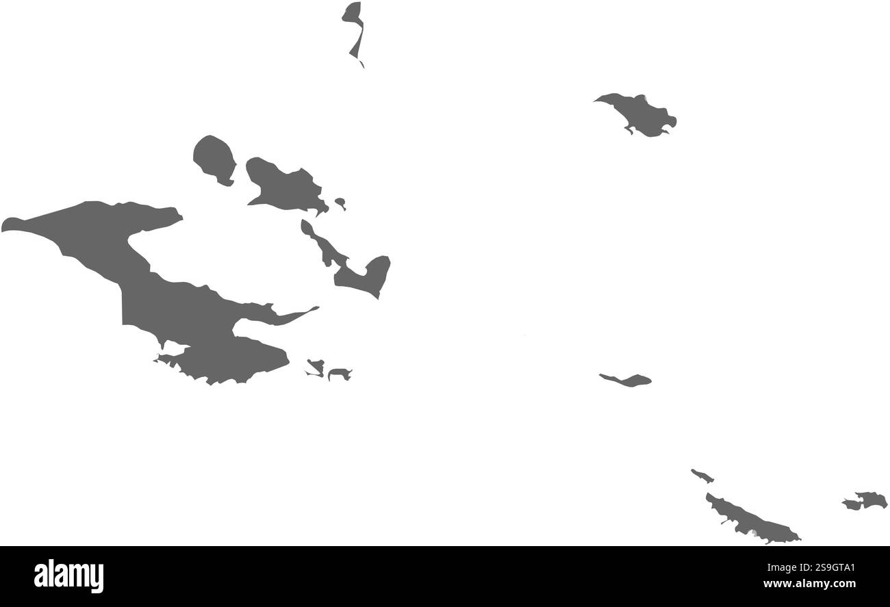 Map of Milne Bay, a province of Papua New Guinea Stock Vector Image ...