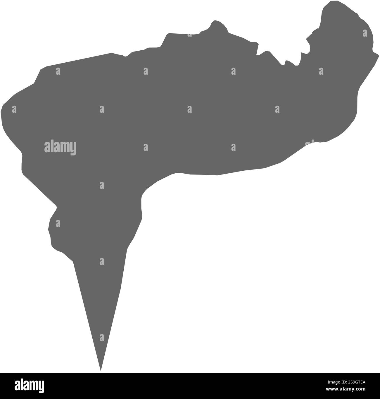 Map of Boaco, a province of Nicaragua Stock Vector Image & Art - Alamy