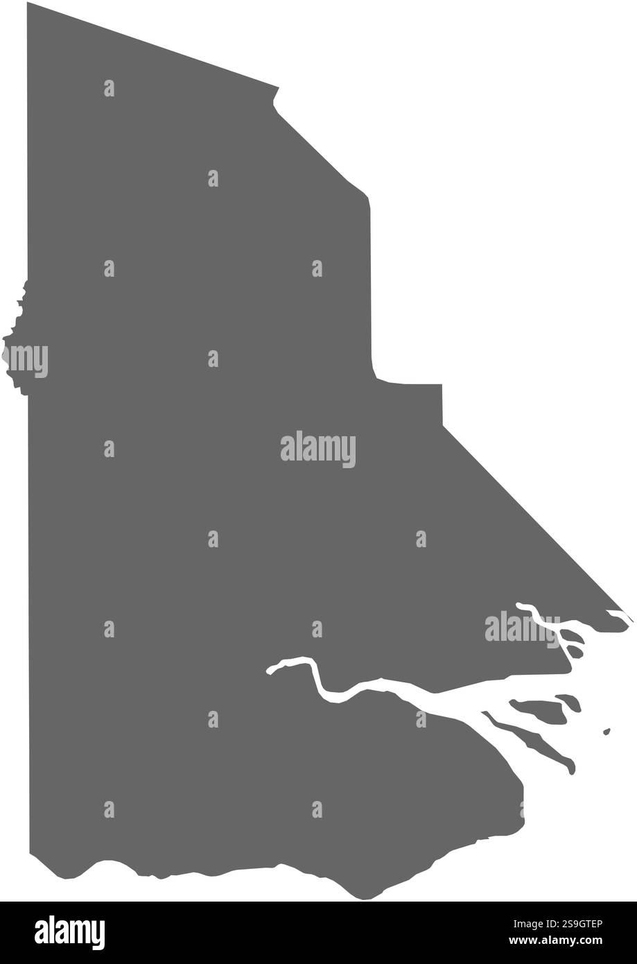 Map of Western, a province of Papua New Guinea Stock Vector Image & Art ...